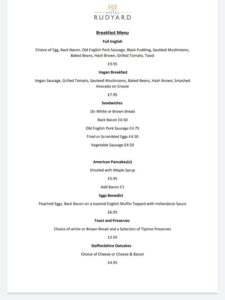 Our Food - Hotel Rudyard