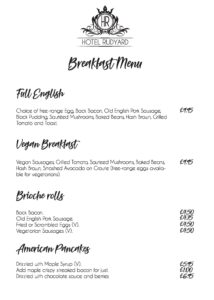 Our Food - Hotel Rudyard