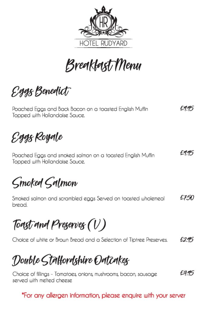 Our Food - Hotel Rudyard