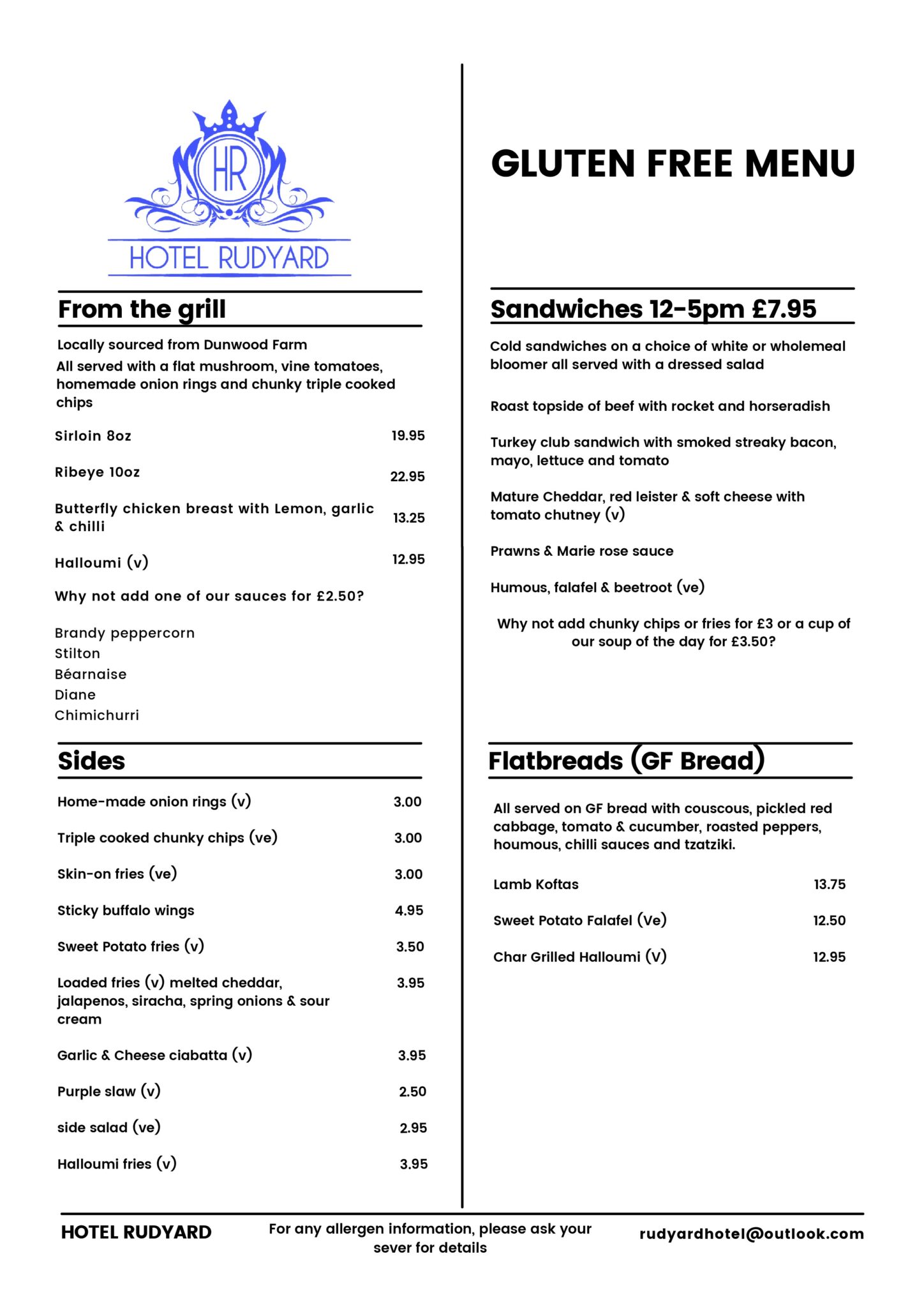 Our Food - Hotel Rudyard