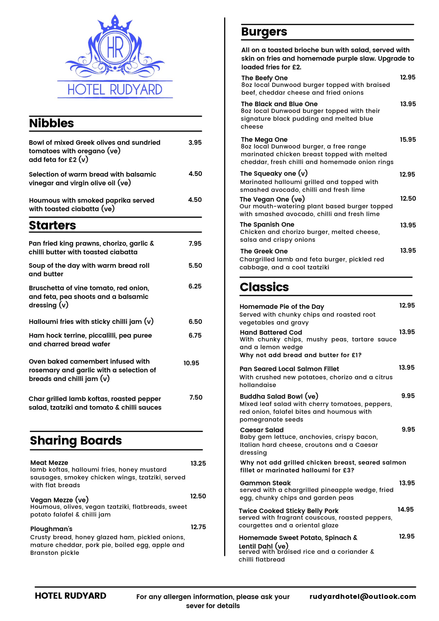 Our Food - Hotel Rudyard