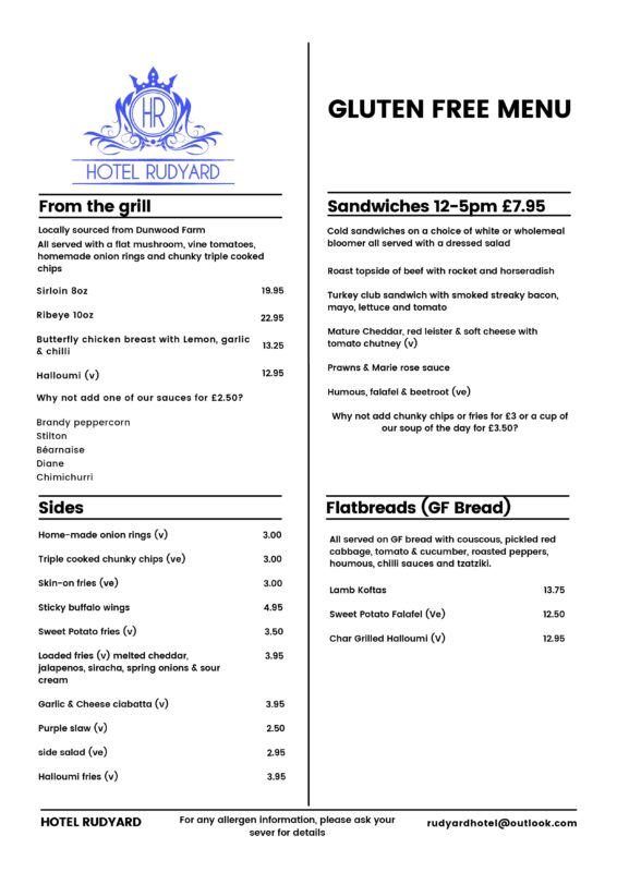 Our Food - Hotel Rudyard